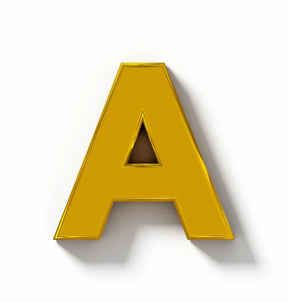 Shining gold 3D alphabet — Stock Photo © vireakchandara #11647606