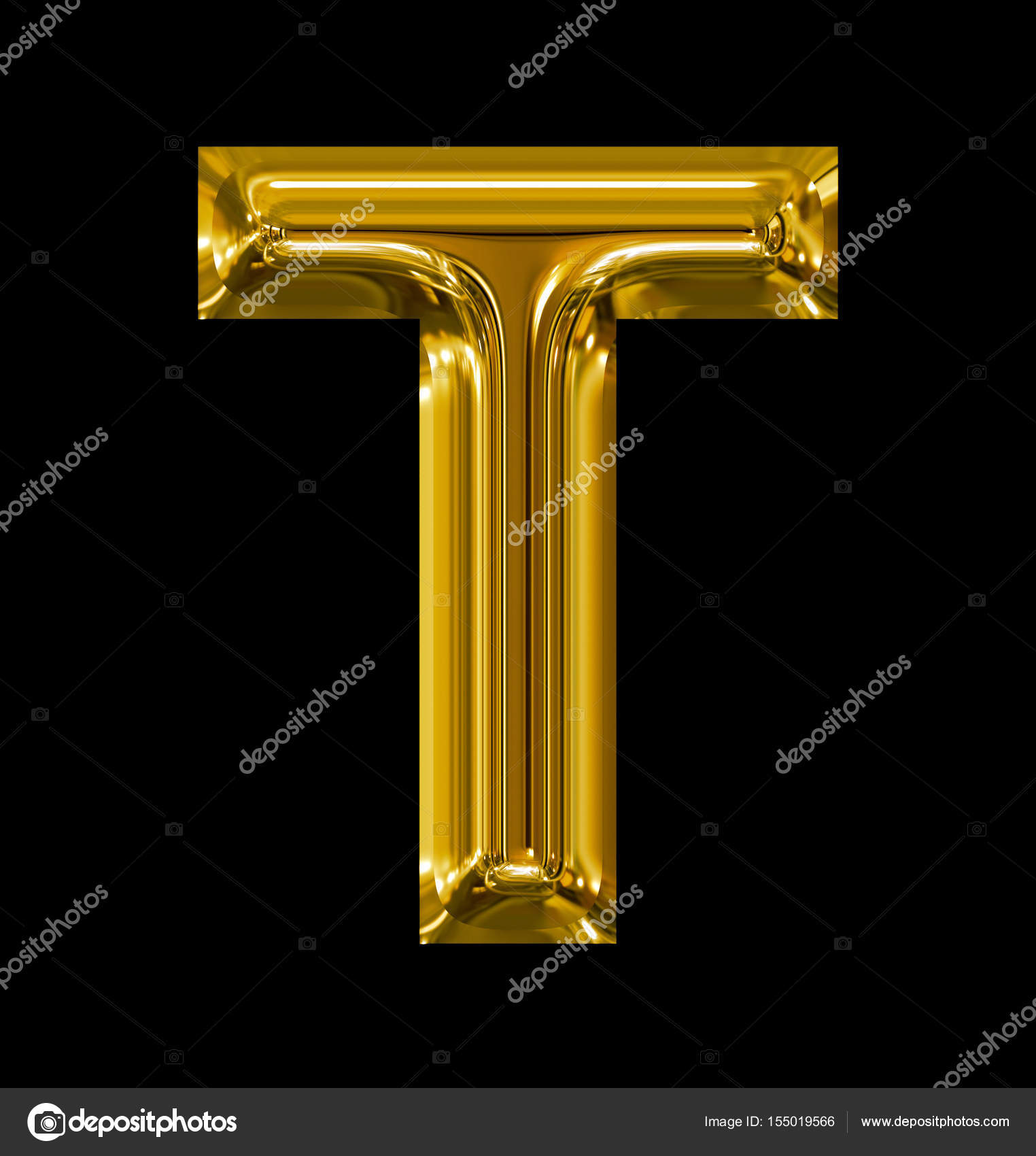 Letter T rounded shiny golden isolated on black — Stock Photo © 3dvlaa ...