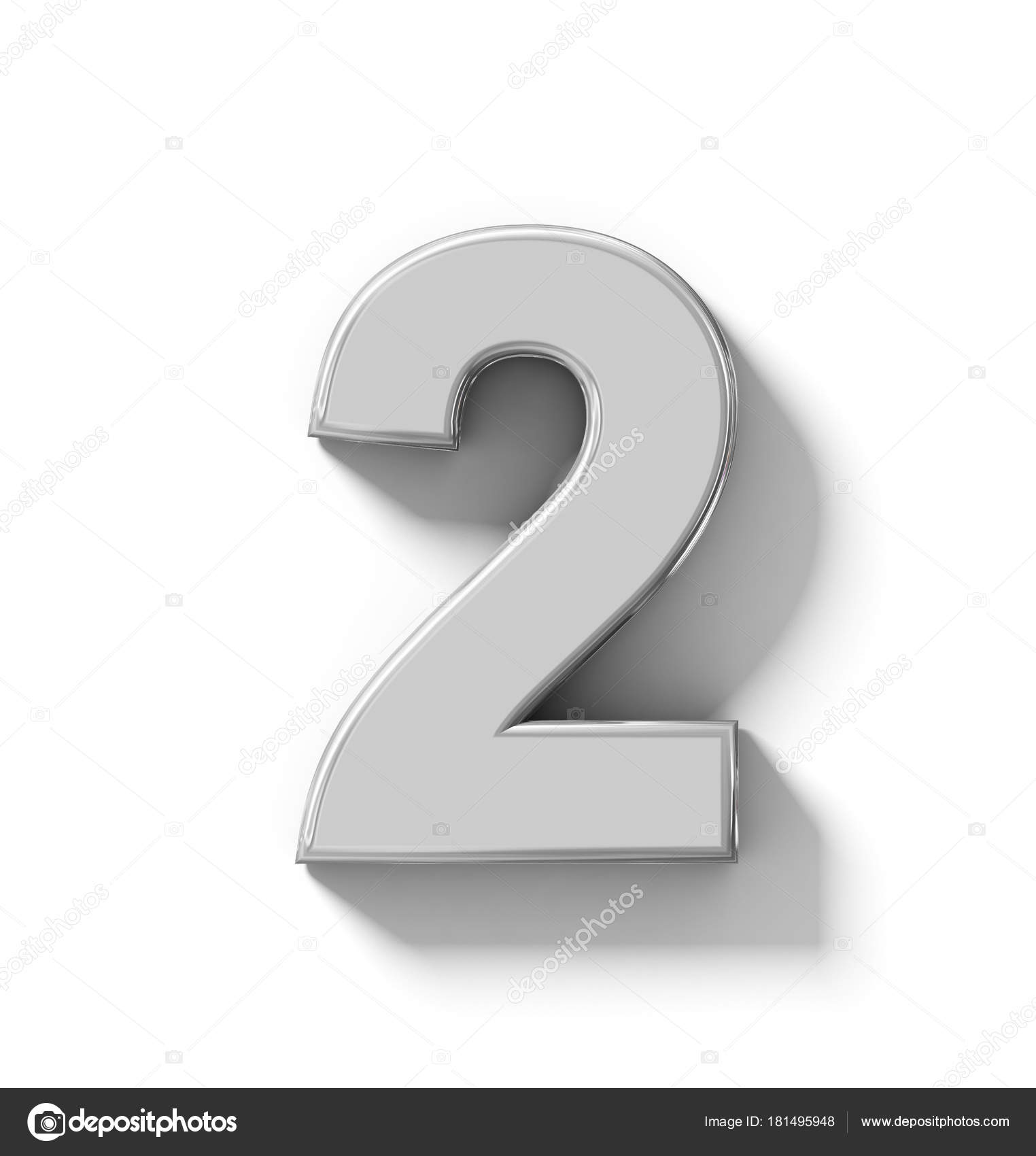 Numero 2 Blanco Y Negro