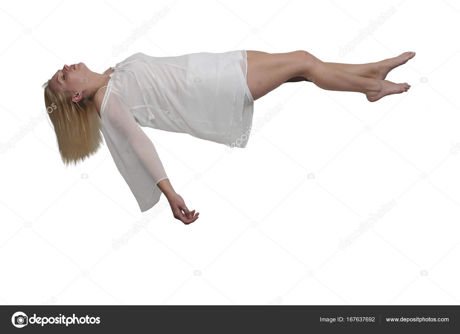 Beautiful Floating woman — Stock Photo © robeo123 #167637692
