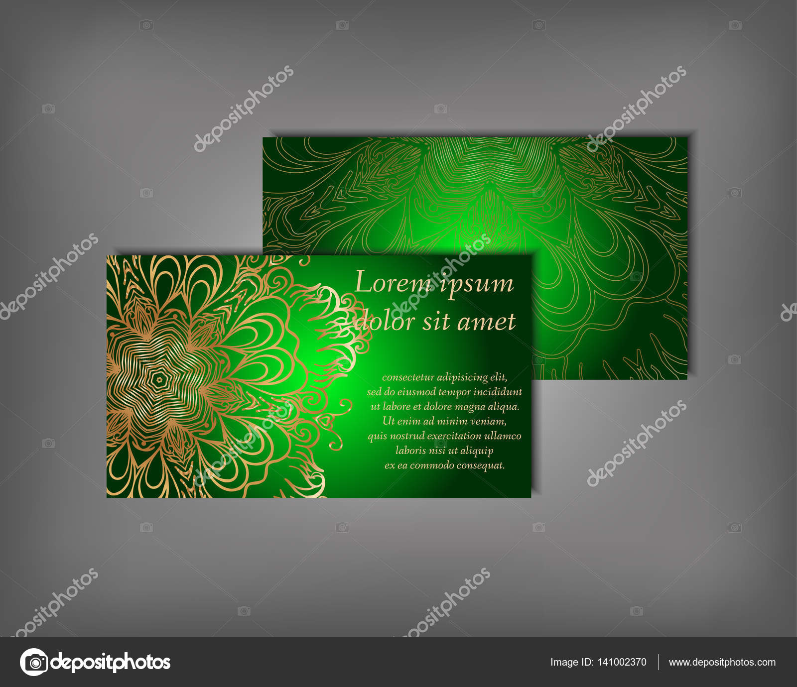 Set of business card, flyer template, Stock Vector Image by ©Mary1507 ...