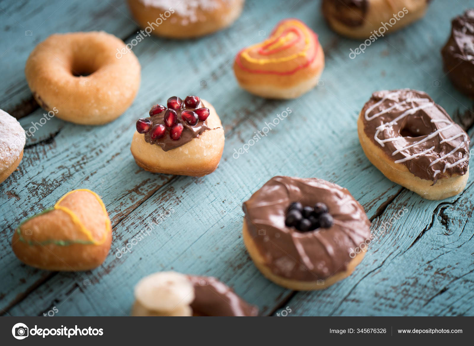 Beautiful Cute Donut Many Colors Stock Photo by ©zurijeta 345676326