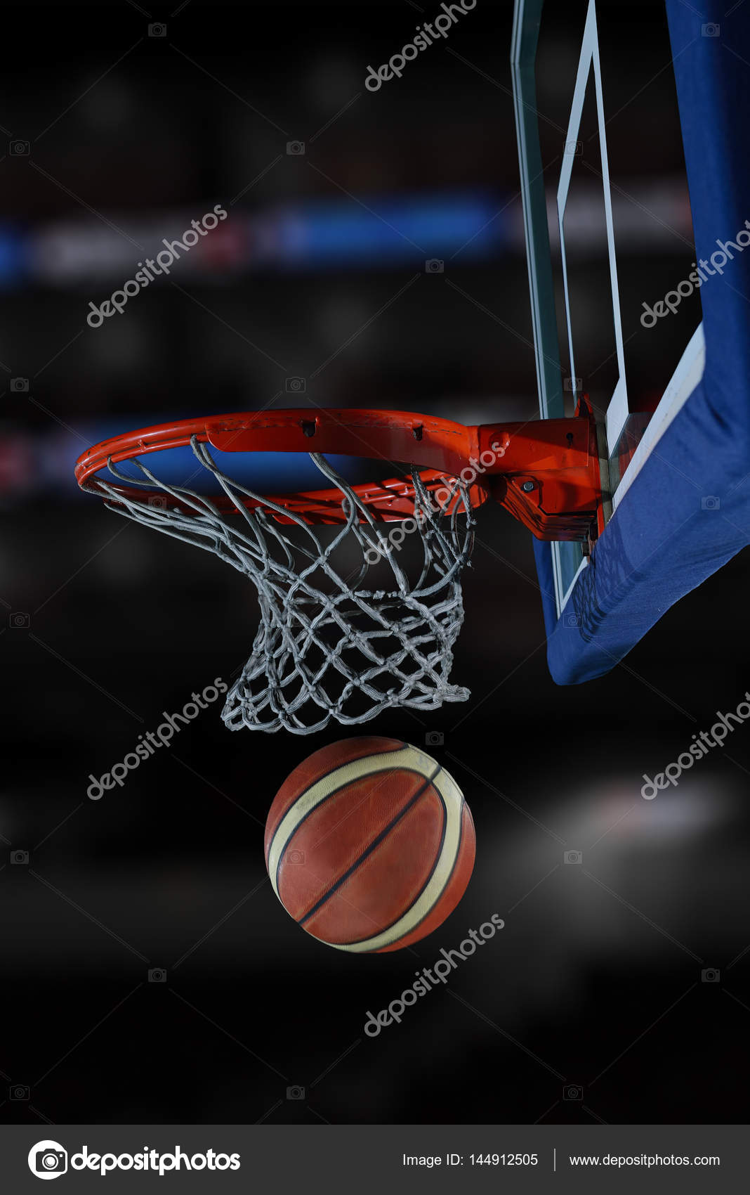 Basketball ball and net — Stock Photo © .shock #144912505