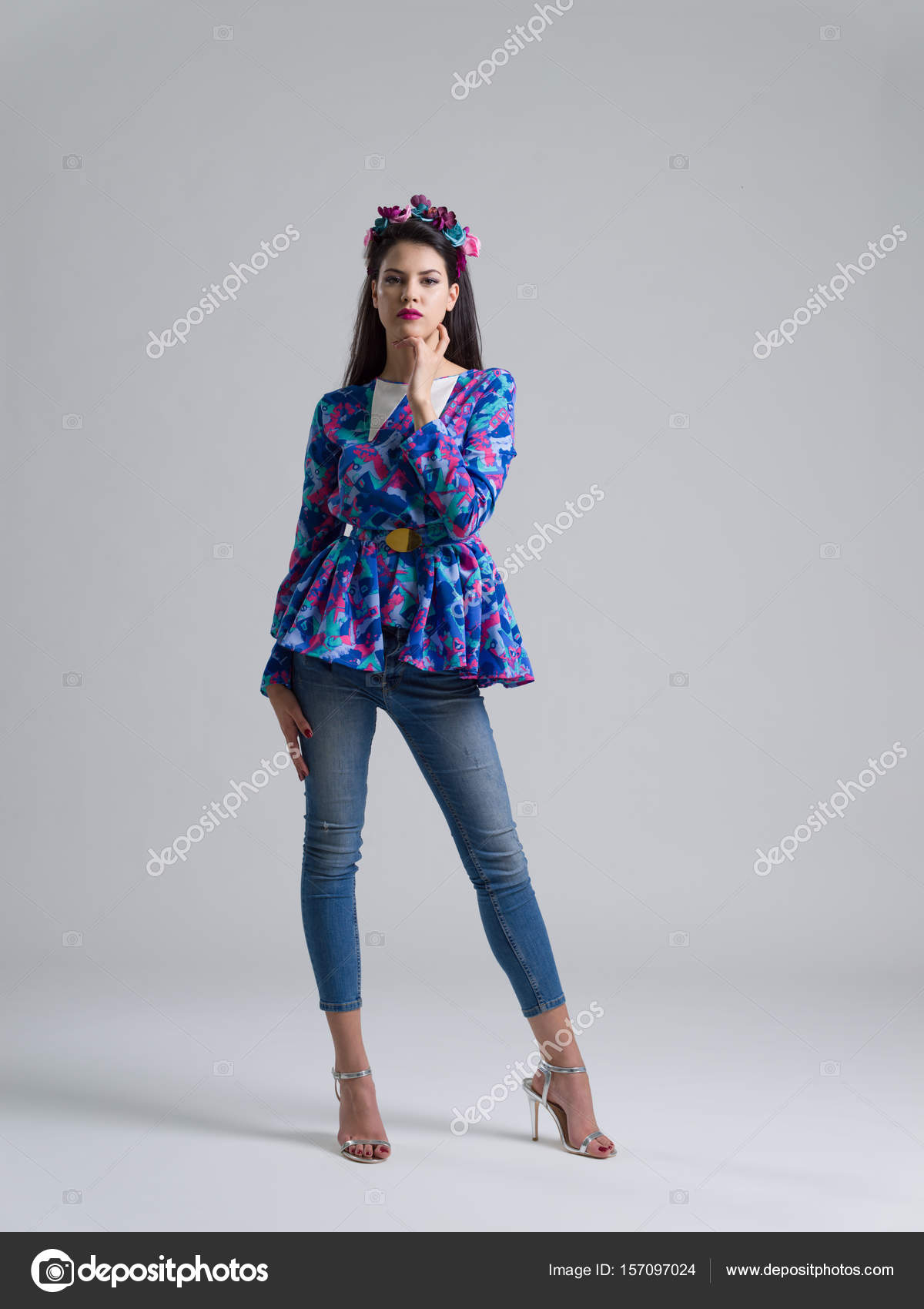 Fashion Model girl Stock Photo by ©.shock 157097024