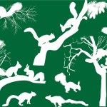 squirrels silhouette — Stock Vector © Dr.PAS #55579277