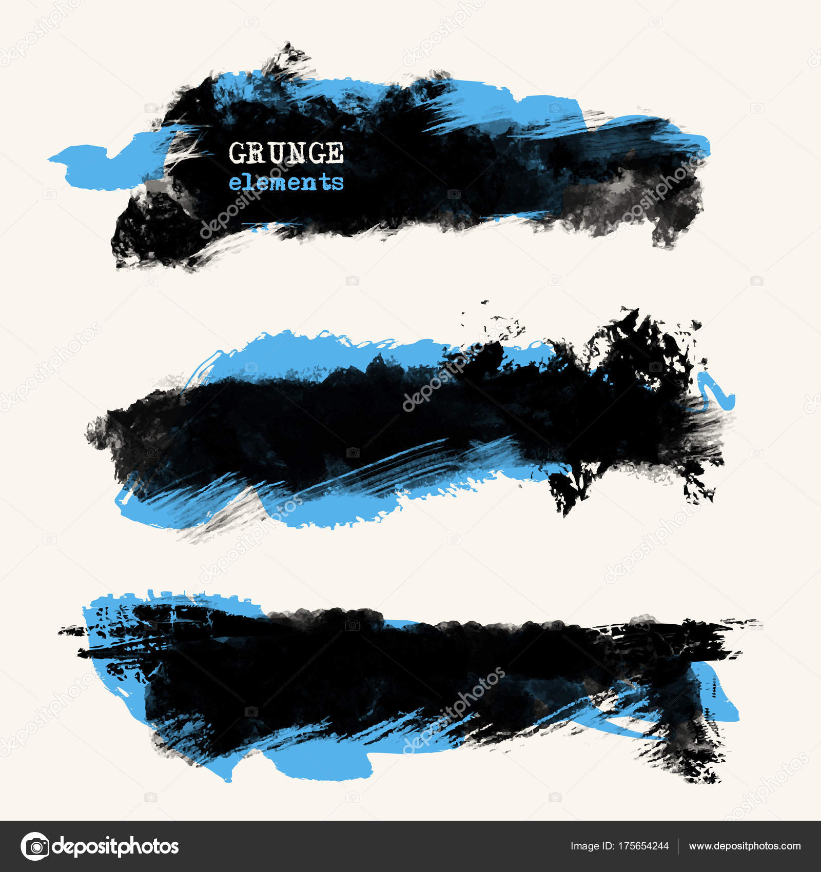 Vector grunge brushes Stock Illustration by ©sdmixx #175654244