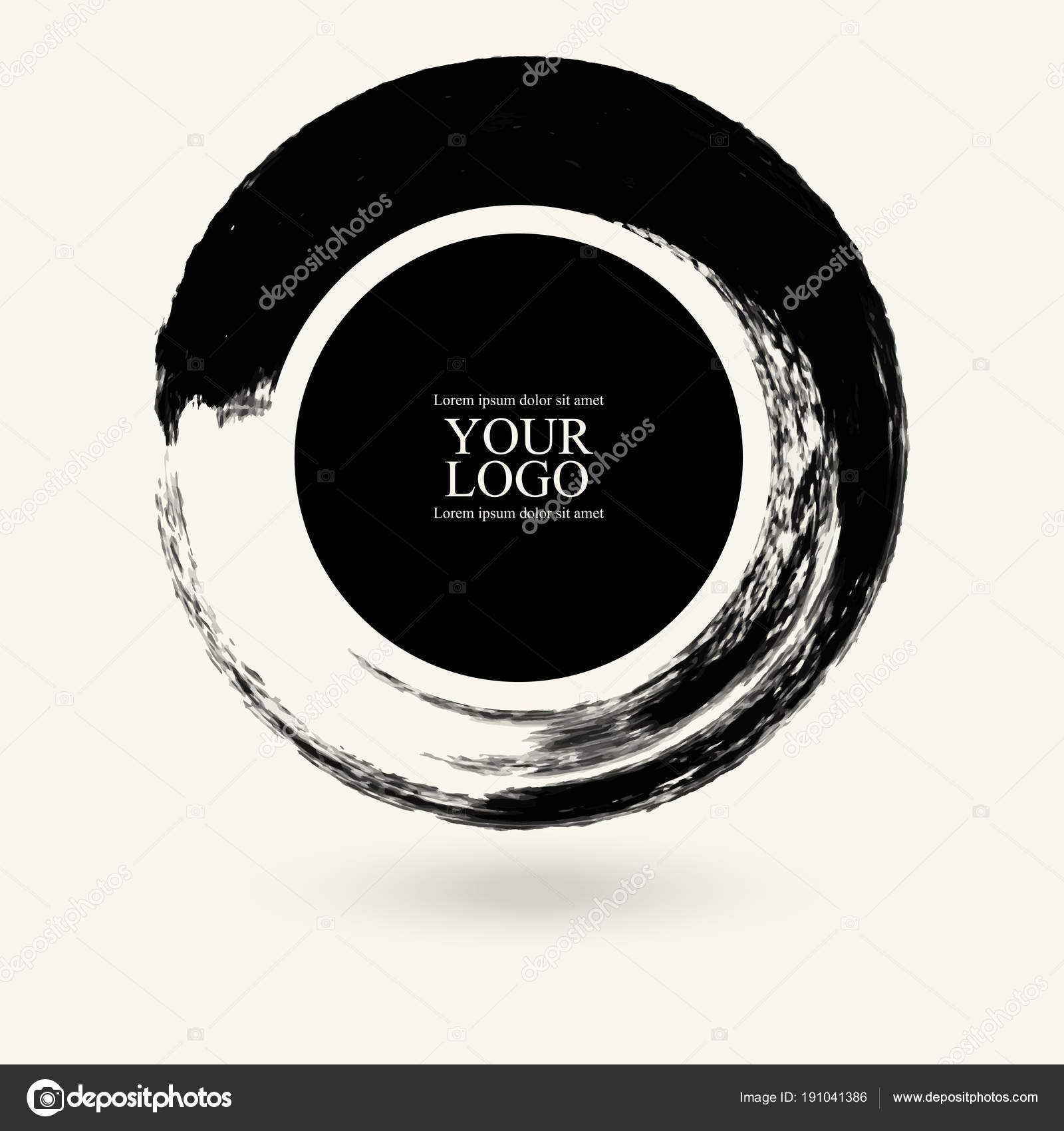 Vector black ink round stroke Stock Vector by ©sdmixx 191041386