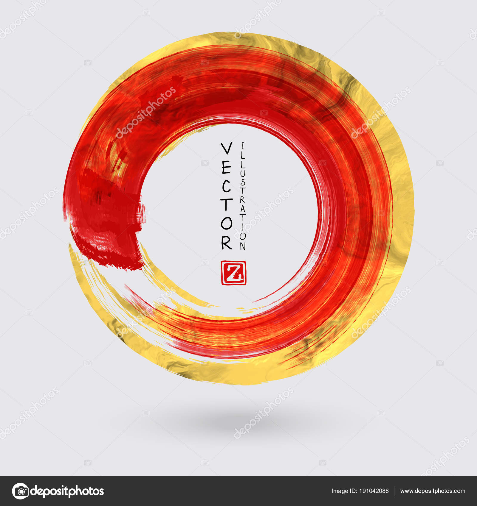 Image vectorielle Modèles vectoriels de conception rouge et or par ...