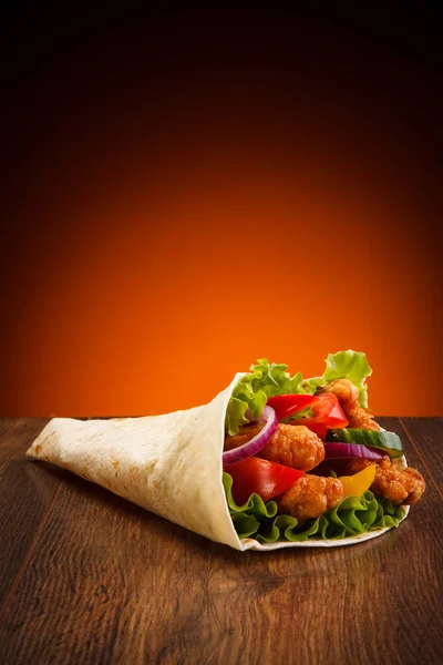 Closeup Shawarma Gradient Background — Stock Photo © gbh007 #320932696
