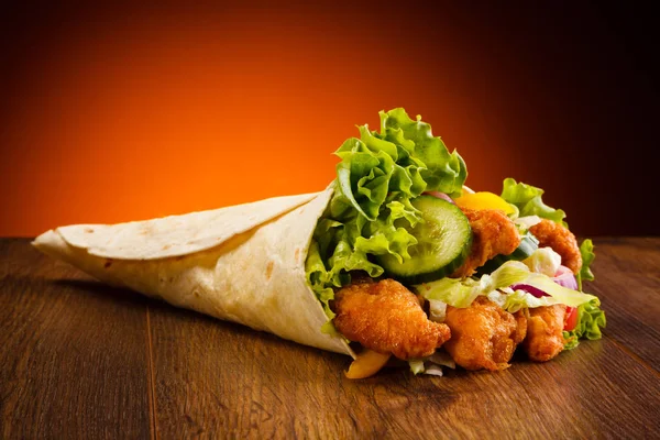 Closeup Shawarma Gradient Background — Stock Photo © gbh007 #320932696