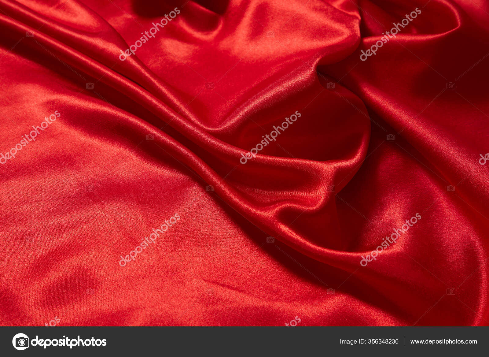 Luxury Red Satin Smooth Fabric Background Celebration Ceremony Event ...