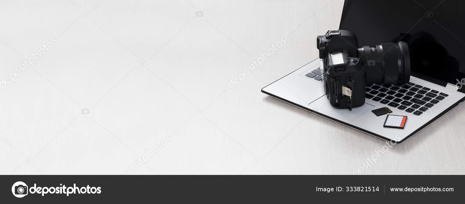 Modern Digital Dslr Camera Computer Workstation Photography Videography ...