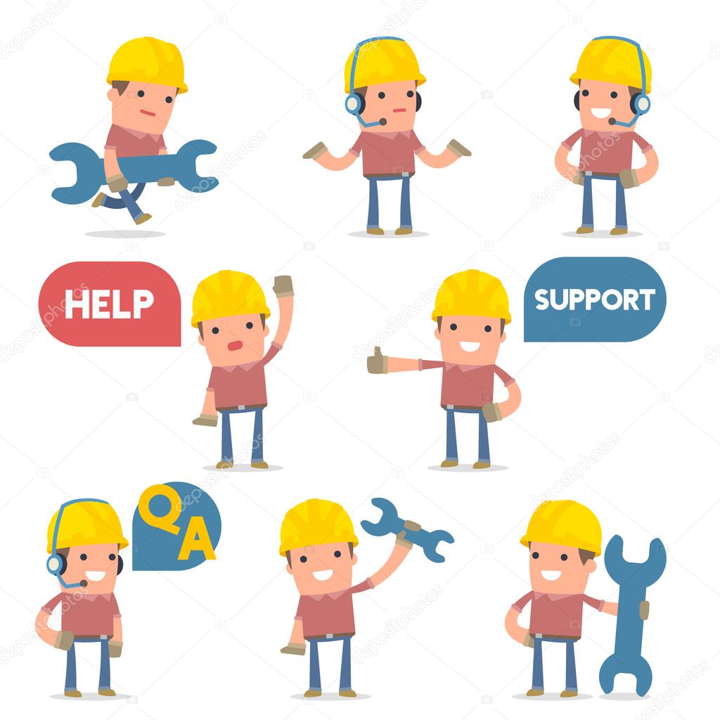 50+ Poses of Characters with Help and Support Symbols — Stock Vector ...