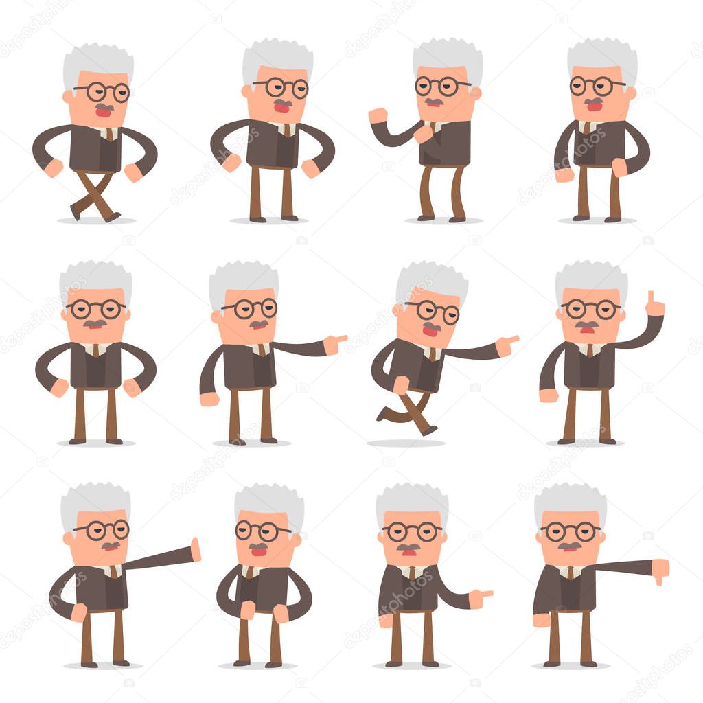 Professor Character making Presentation for using in Design — Stock ...