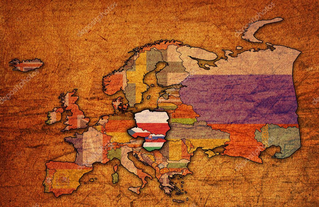 mapa del grupo visegrad 2022