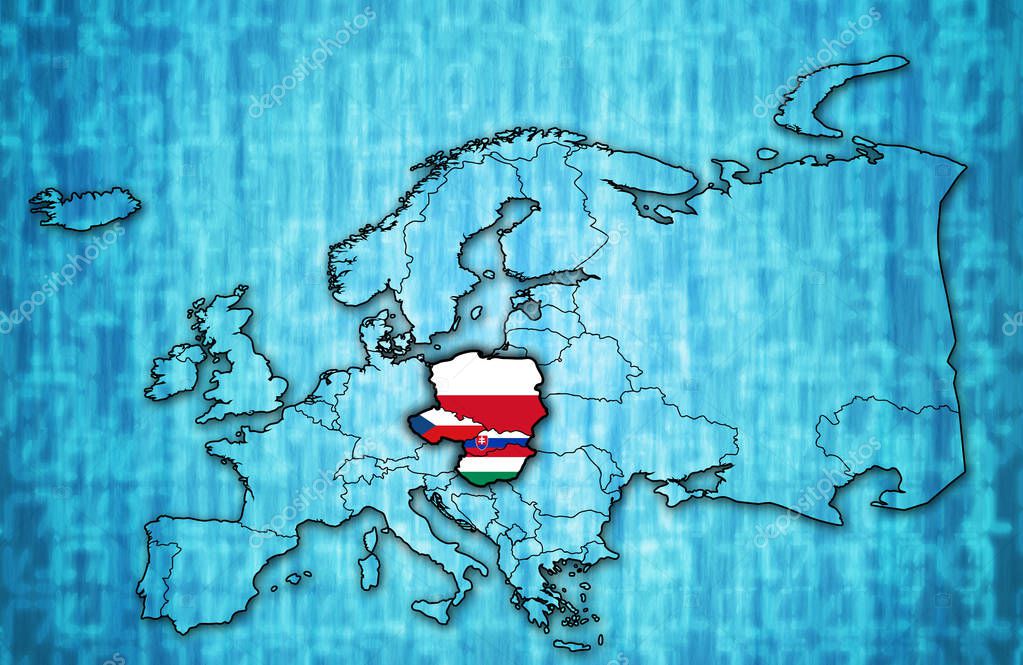 mapa del grupo visegrad 2022