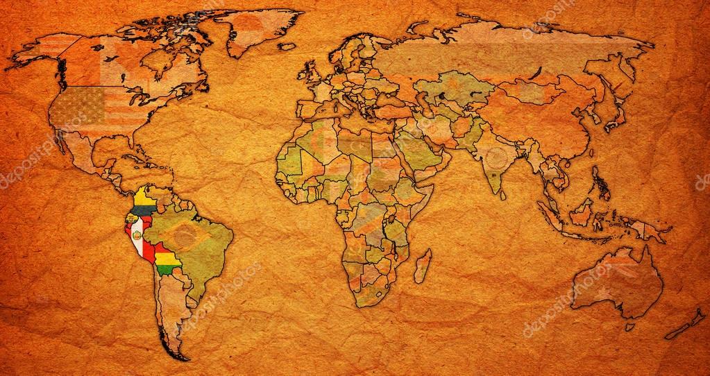 Comunidad Andina en el mapa del mundo 2022