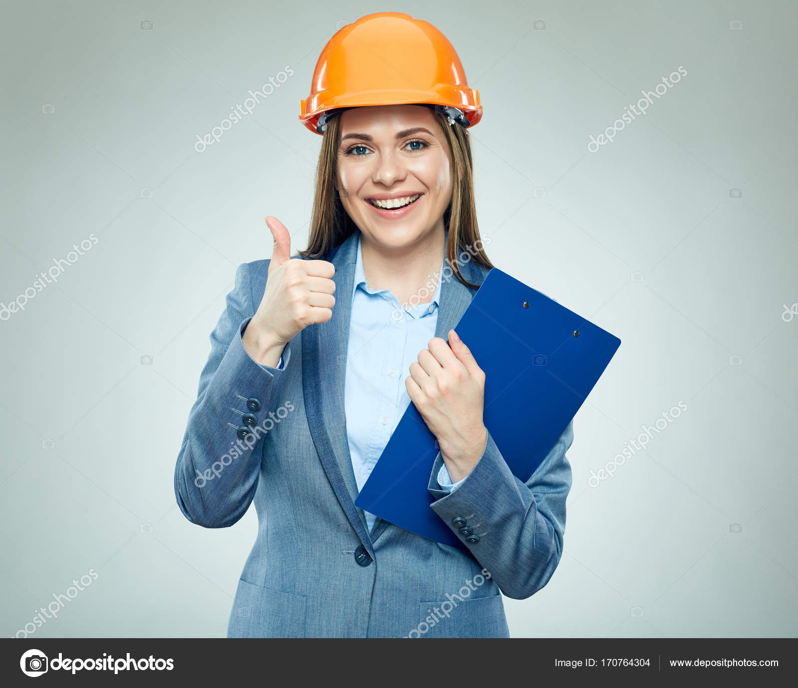 Woman holding paper plans and clipboard — Stock Photo © sheftsoff ... Woman holding paper plans and clipboard — Stock Photo © sheftsoff ...