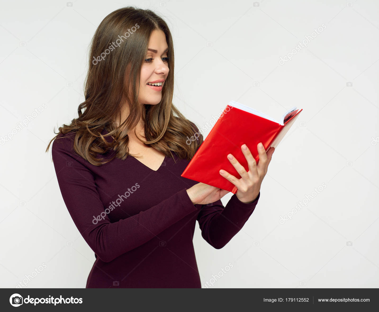 Student Holding Open Book Stock Photo Image Of Book Women Hand Holding