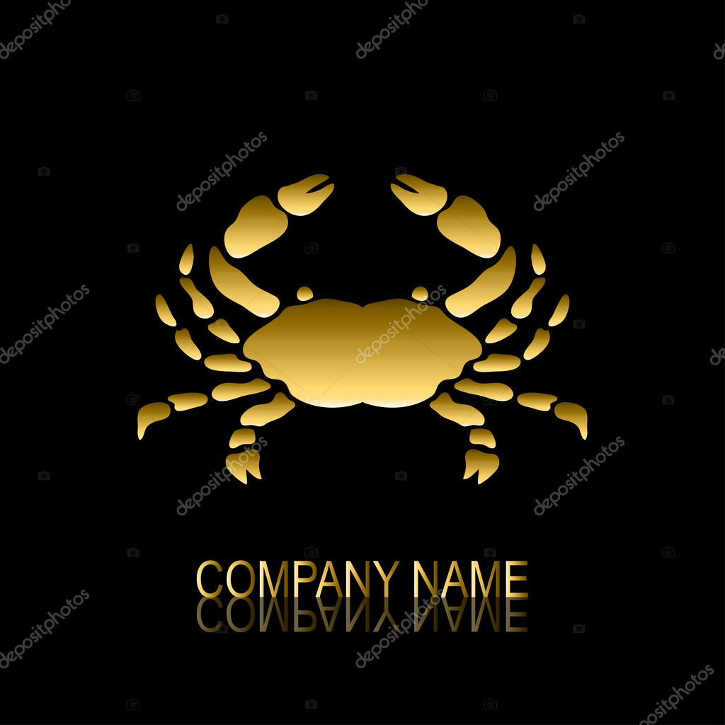 Golden crab symbol Stock Vector Image by ©Chantall #128334052