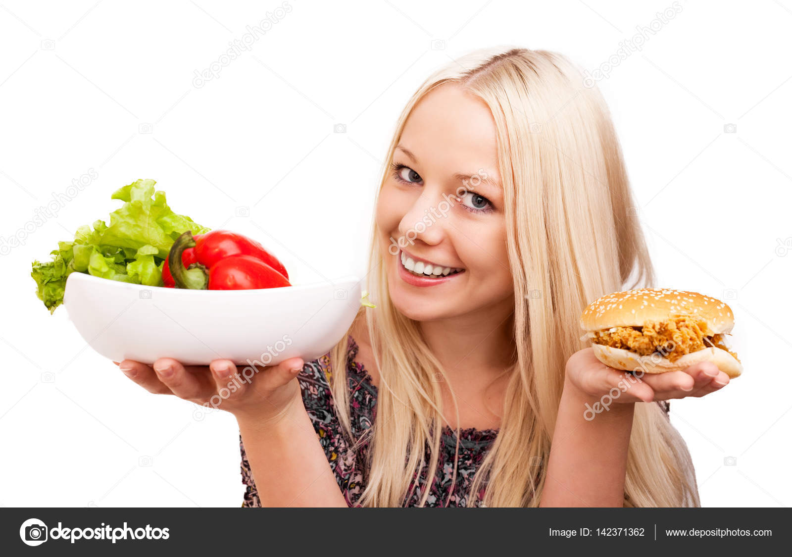 Woman choosing food — Stock Photo © Photolin #142371362