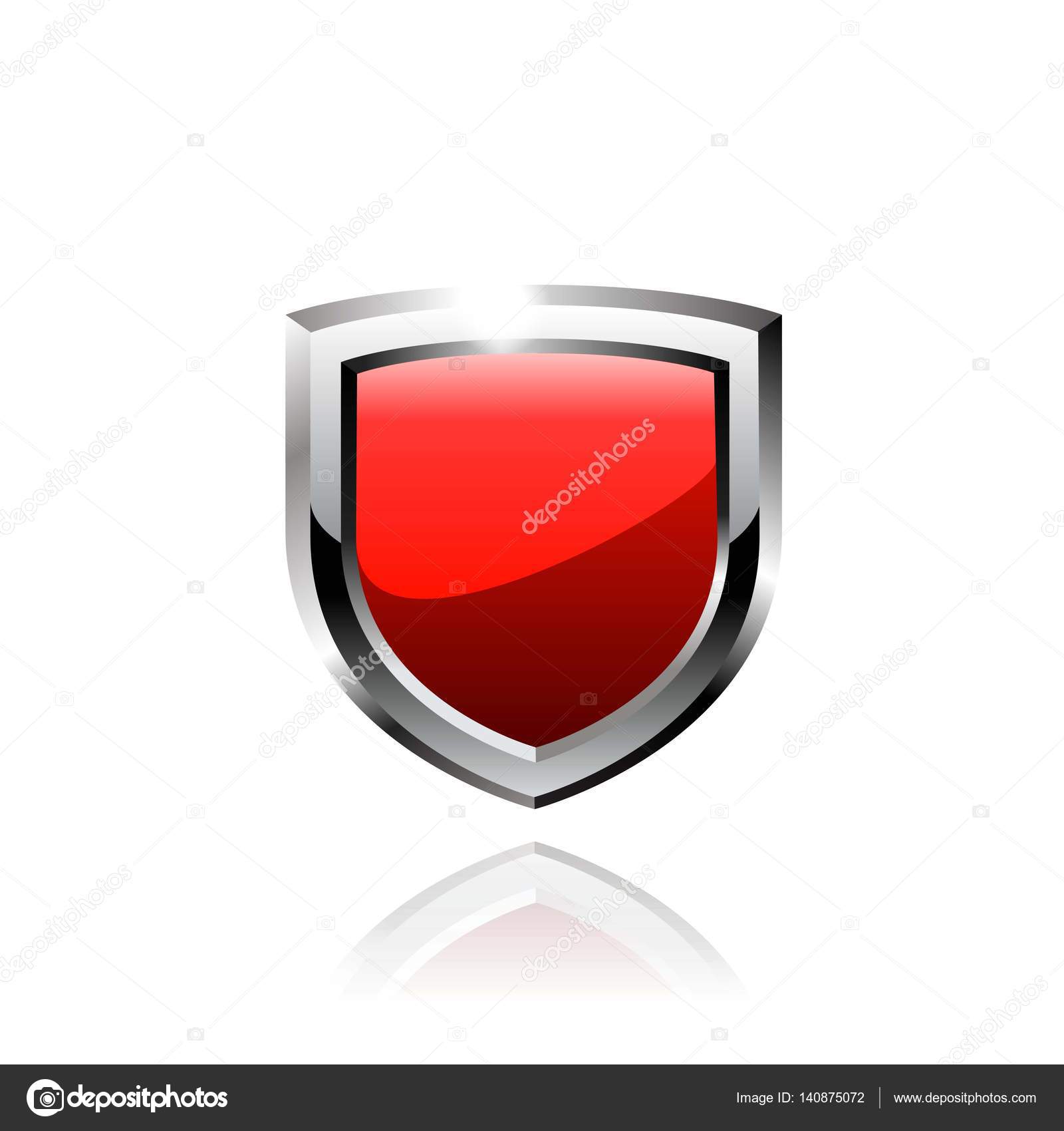 Red shield vector icon. Stock Vector Image by ©pokomeda #140875072