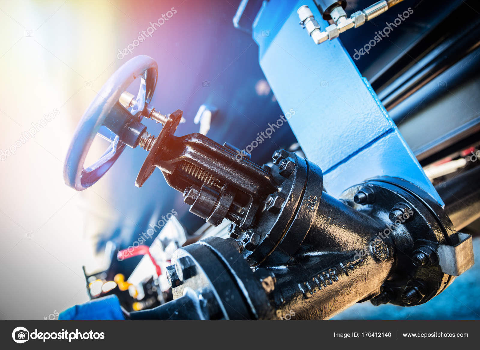 A valve close-up. Railway industry Stock Photo by ©Photocreo 170412140