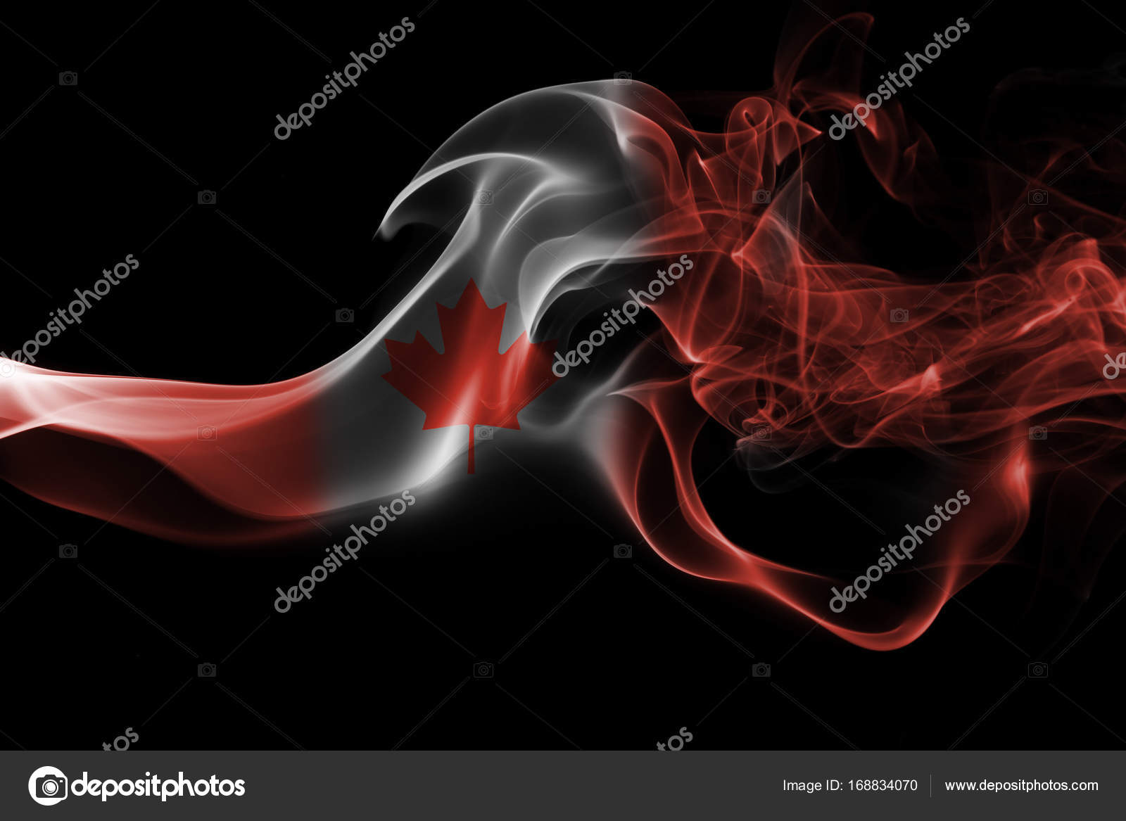 Canada national smoke flag Stock Photo by ©vladem 168834070