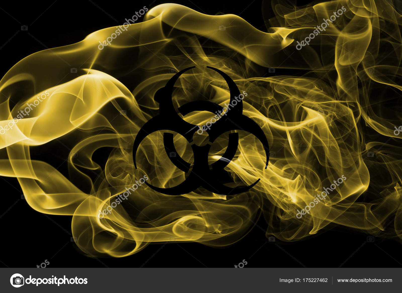 Biohazard smoke sign Stock Photo by ©vladem 175227462
