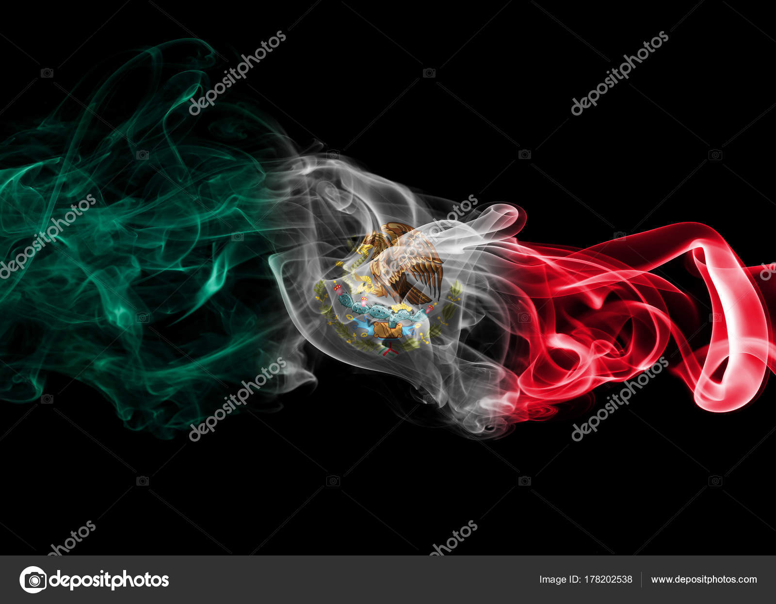 Mexico national smoke flag — Stock Photo © vladem #178202538