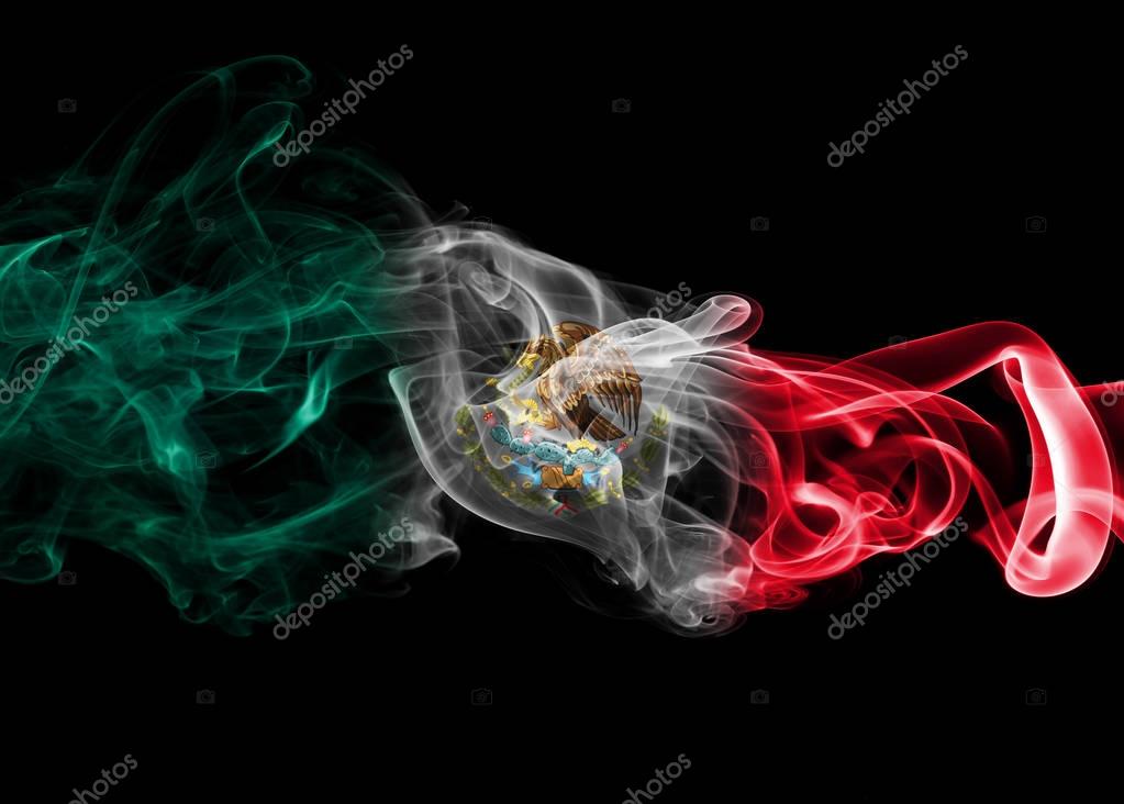 Mexico national smoke flag — Stock Photo © vladem #178202538