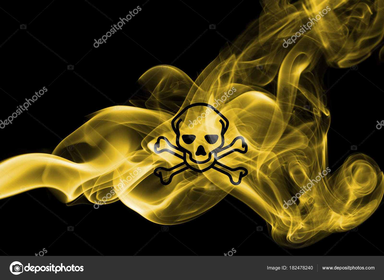 Poison smoke sign flag Stock Photo by ©vladem 182478240