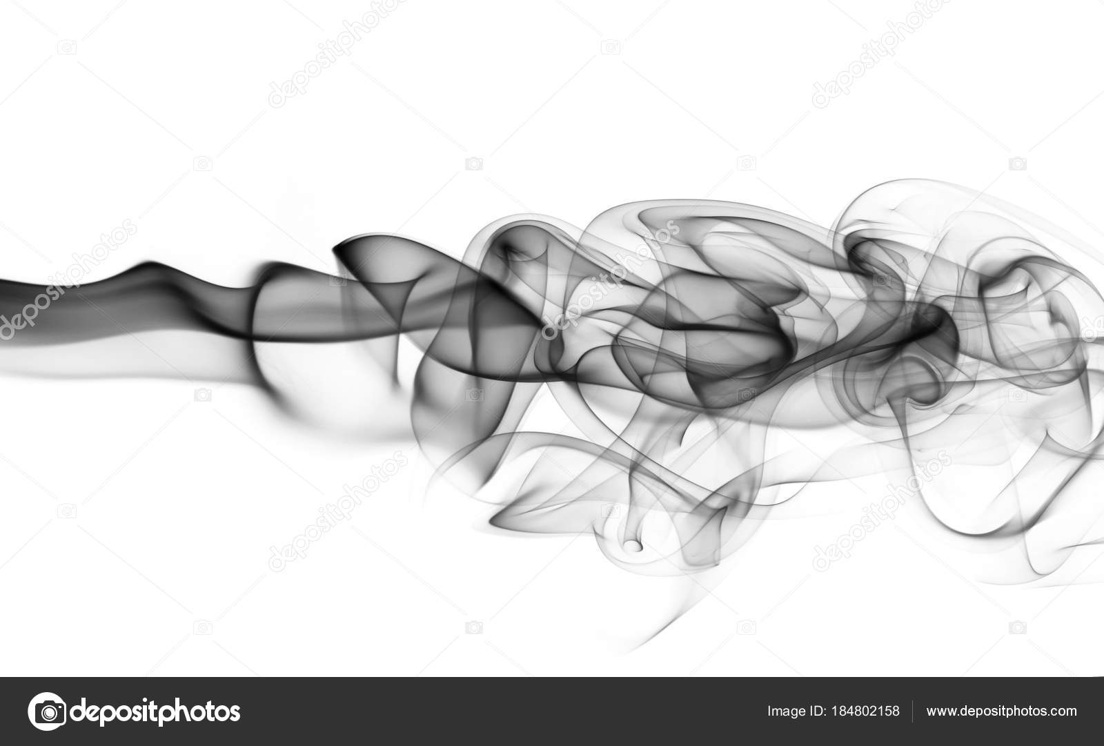 Black abstract smoke wave — Stock Photo © vladem #184802158