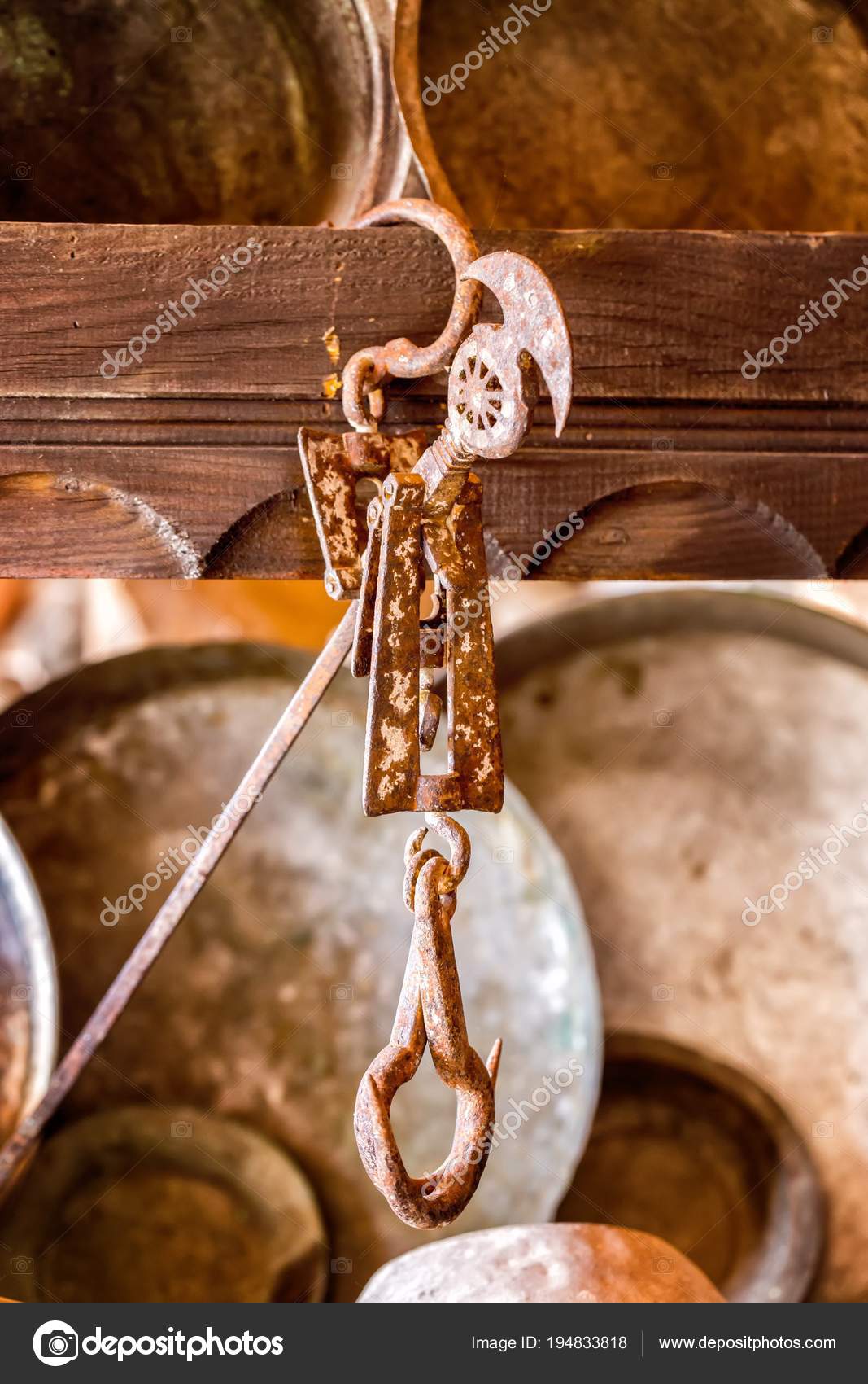 Old Rusty Roman Scales — Stock Photo © mitakag #194833818