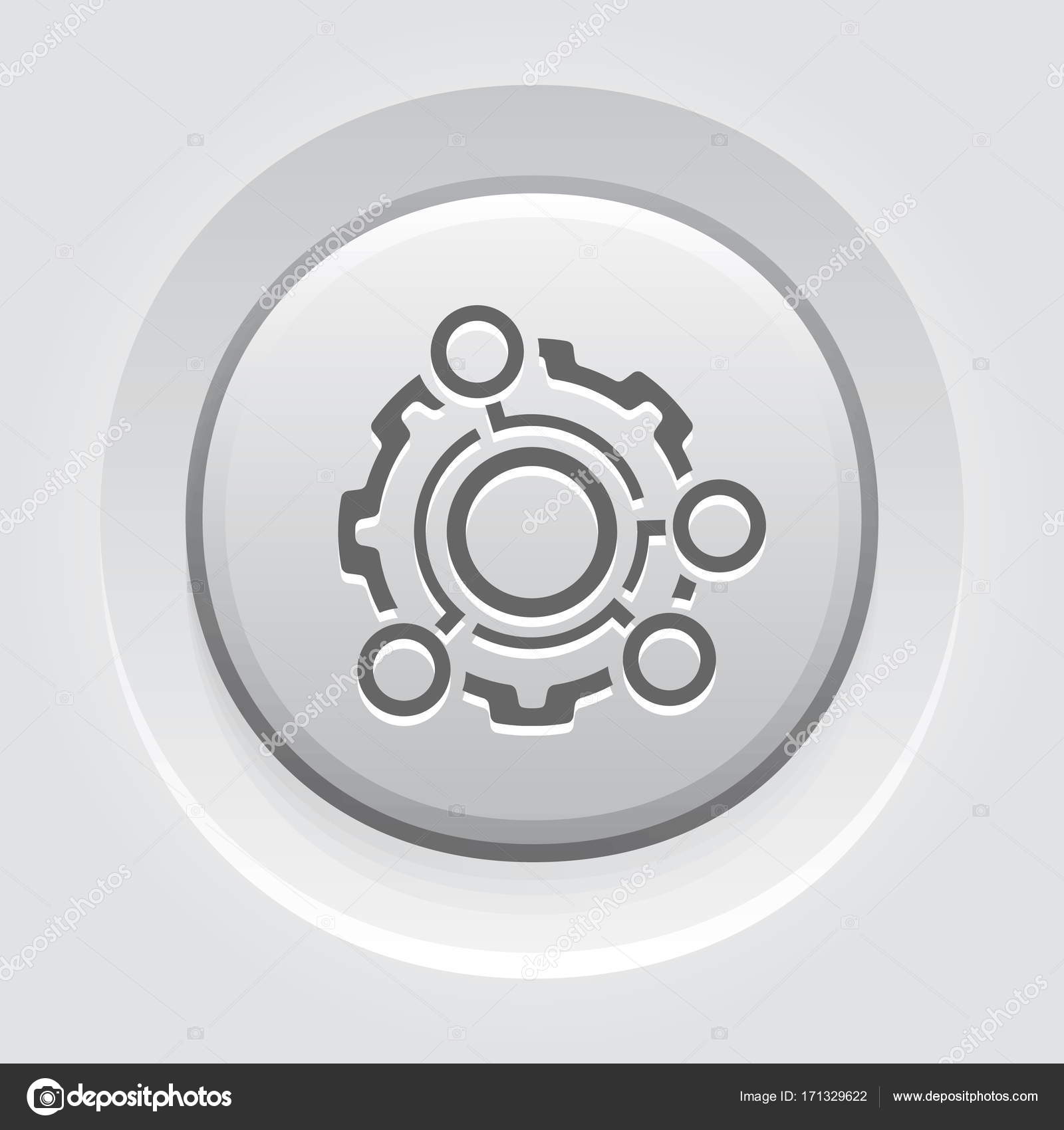 Technical Data Icon. Gear and Option Dots. Engineering Symbol. Stock ...