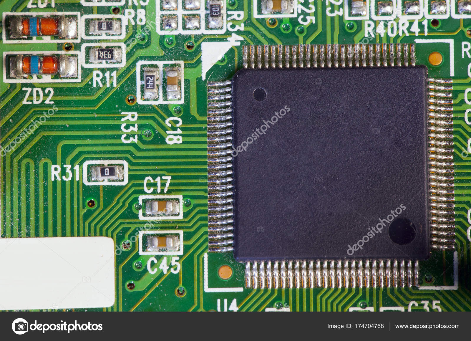 Electronic Chip Standard Inscriptions Resistors Condensers Stock Photo ...