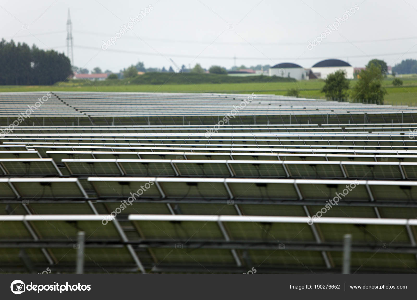 Solar Batteries Field Germany Stock Photo by ©KKulikov 190276652