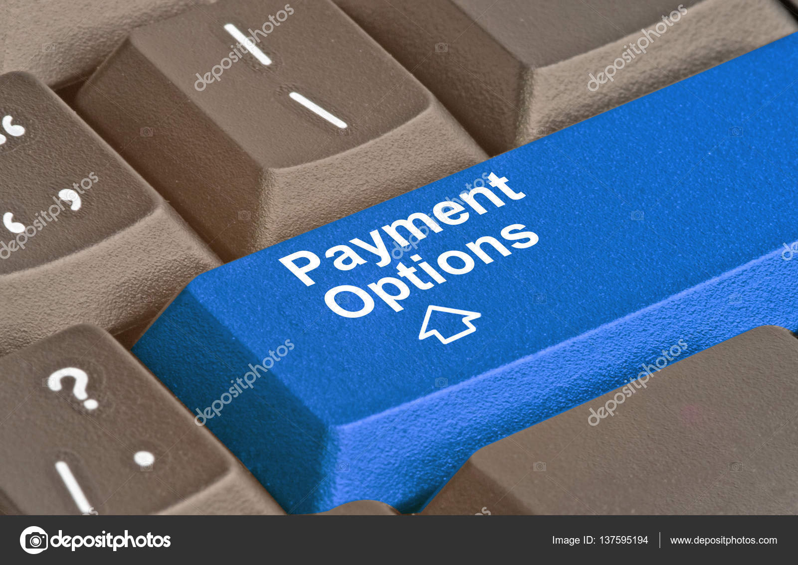 Keyboard with key for Payment Options — Stock Photo © vaeenma #137595194