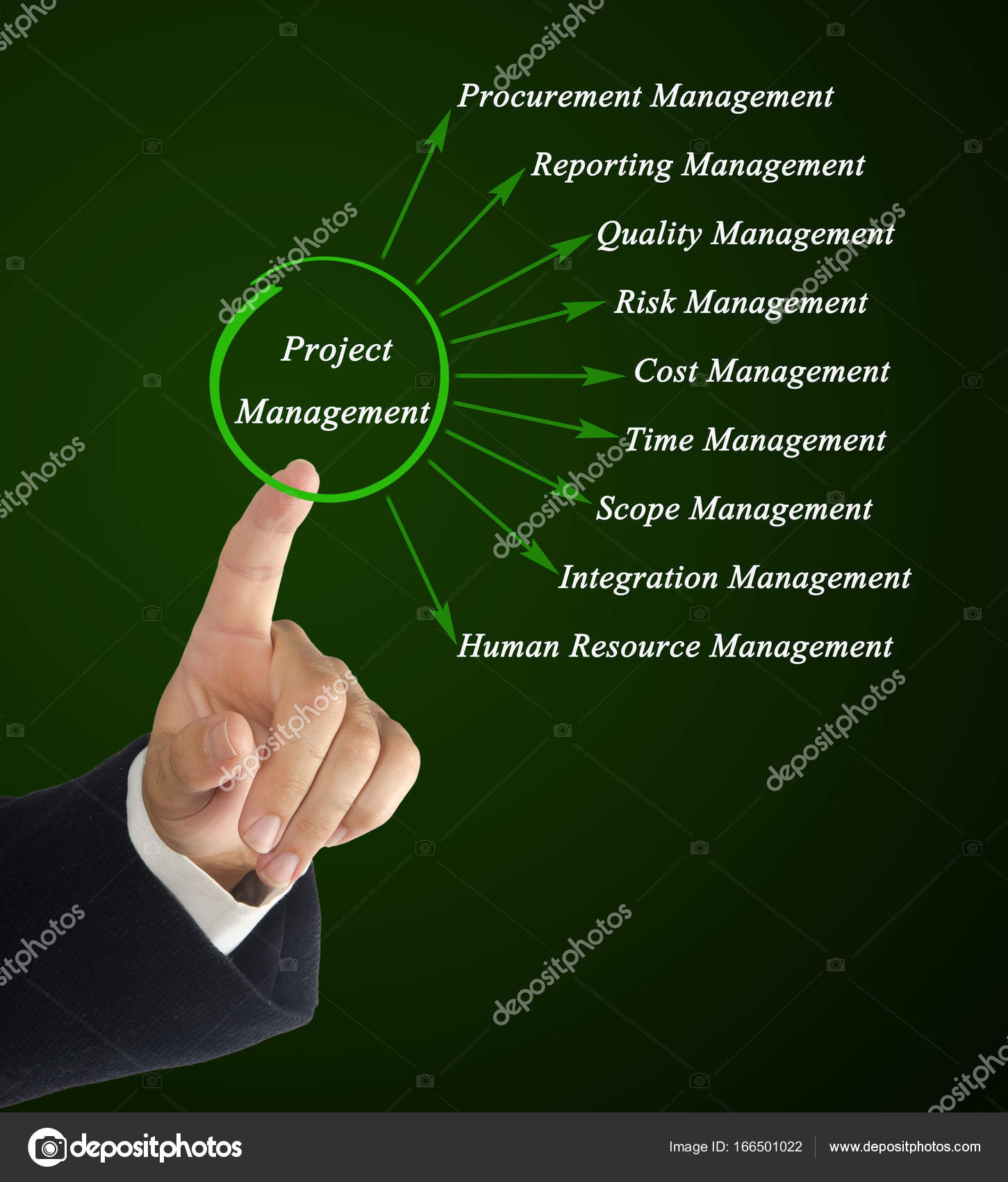 Presenting diagram of Project Management — Stock Photo © vaeenma #166501022