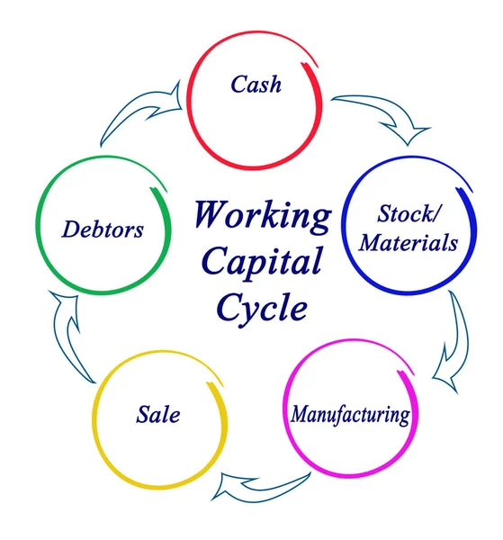 Components Working Capital Cycle — Stock Photo © vaeenma #206905992