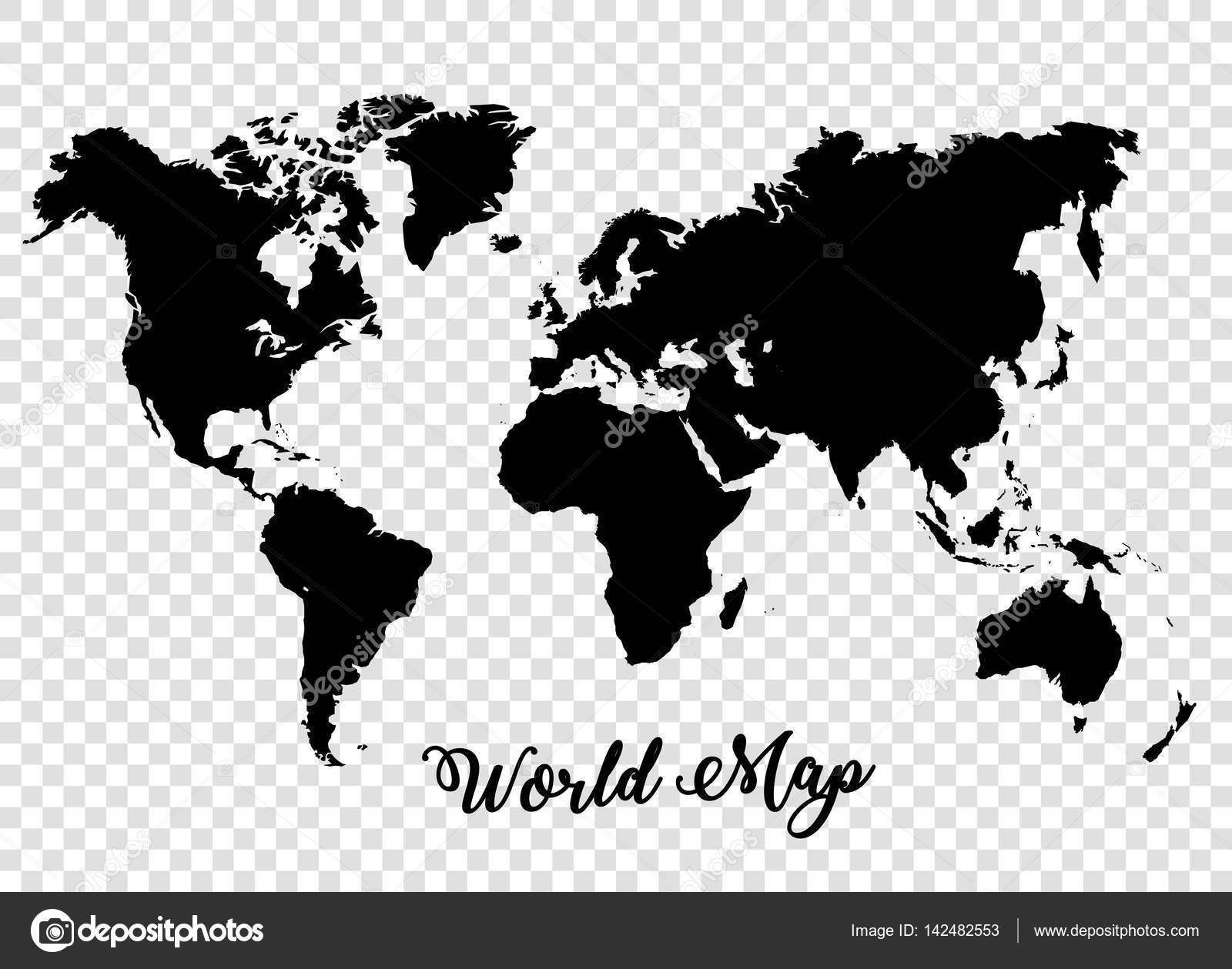 Ilustración del mapa mundial Vector de stock #142482553 de ©yellowpixel