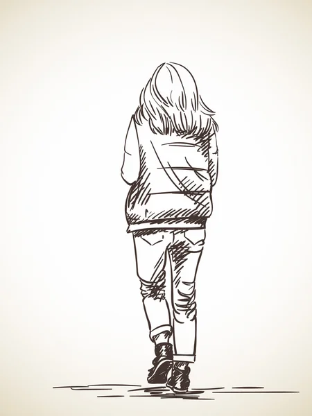 How To Draw A Person Walking From Behind - Infoupdate.org