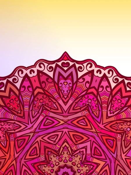 Mitad mandala imágenes de stock de arte vectorial | Depositphotos