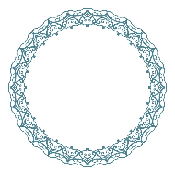 Blue round frame Stock Vector Image by ©OlgaTropinina #141854744