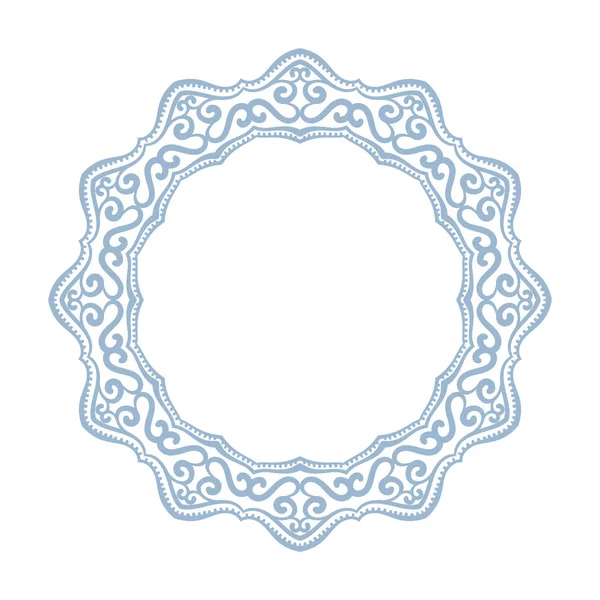 Blue round frame Stock Vector Image by ©OlgaTropinina #141854744