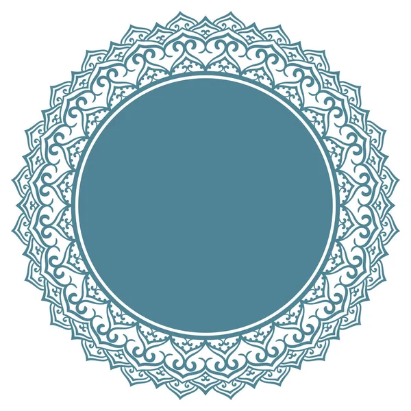 Blue round frame Vector Art Stock Images | Depositphotos