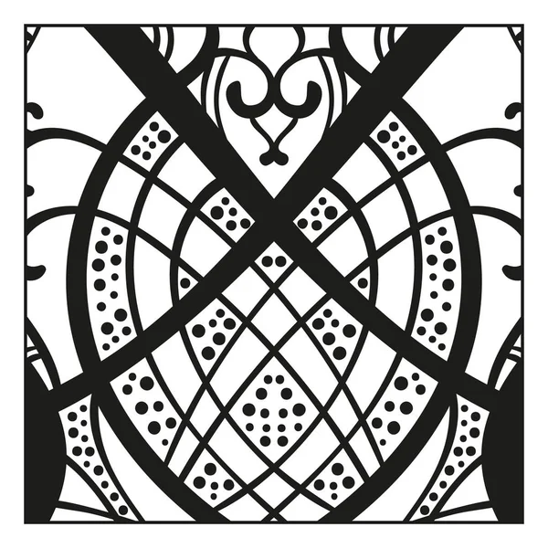 Abstract Geometric Floral Pattern Rectangular Square Frame Colorful ...