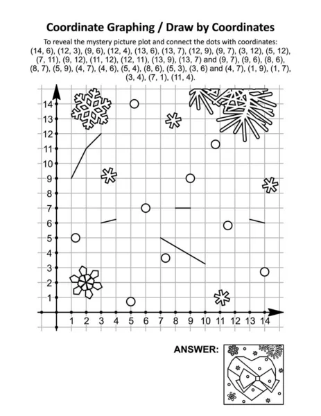 Coordinate Graphing Draw Coordinates Math Worksheet Ski Reveal Mystery ...