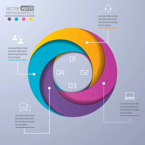Modern paper infographics — Stock Vector © L_amica #145935145