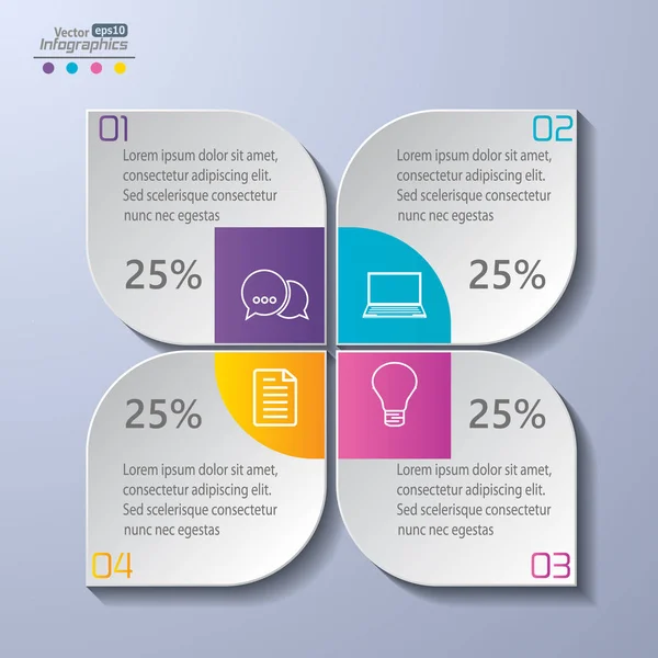 Modern paper infographics — Stock Vector © L_amica #145935145